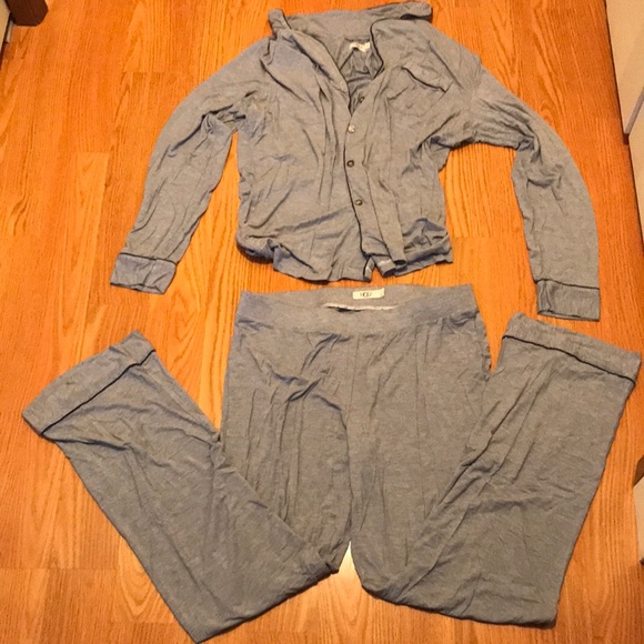 UGG | Intimates & Sleepwear | Ugg Black White Stripes Pajama Set Sz L ...